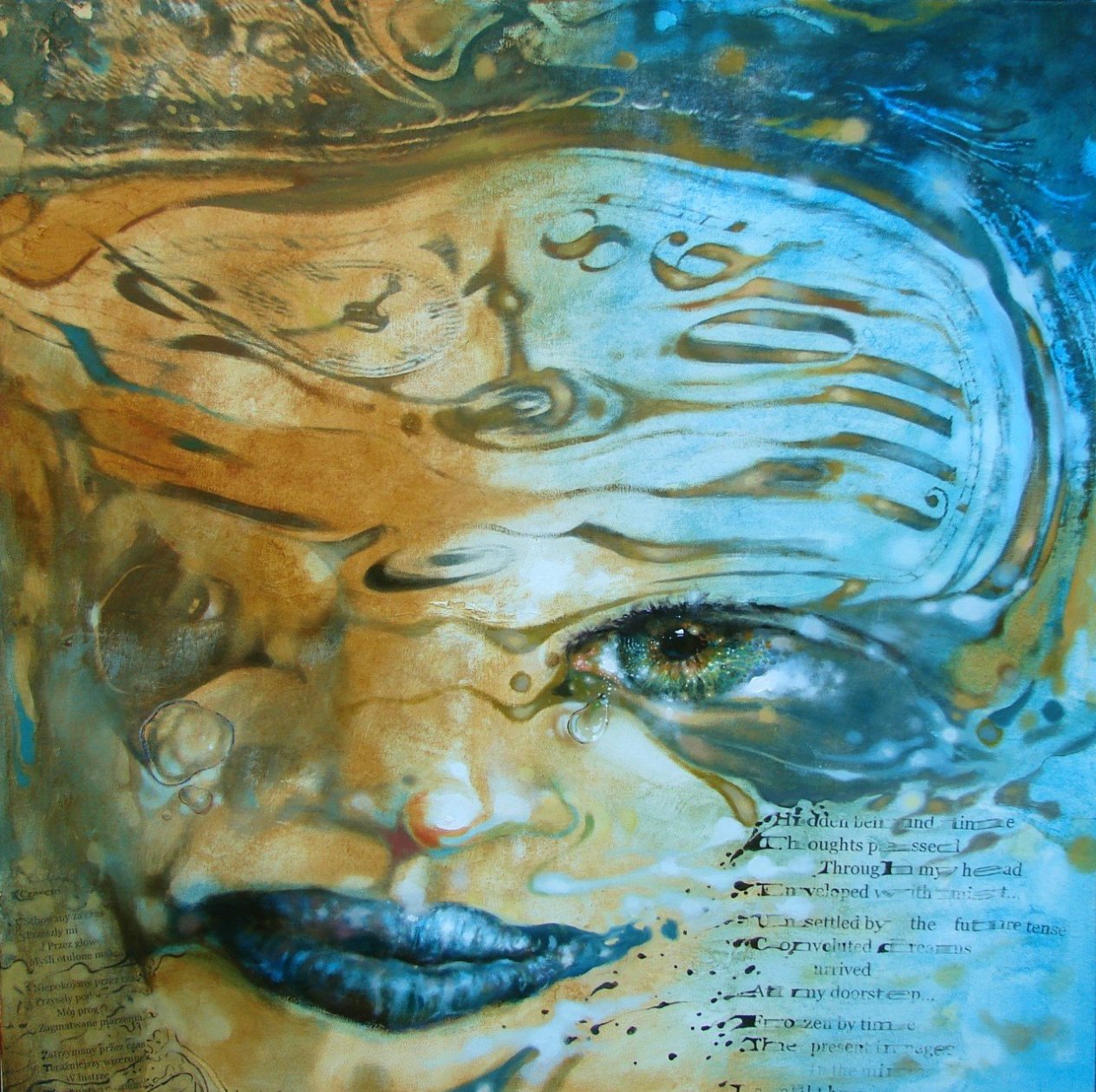 Hidden Behind the Mask 2017 40x40 Huge by Voytek - For Sale on Art ...
