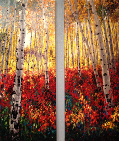 jennifer vranes original painting, out of bounds by Jennifer Vranes