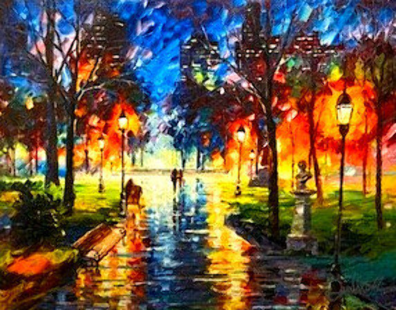 Central Park At Twilight 2017 21x16 by Daniel Wall - For Sale on Art ...