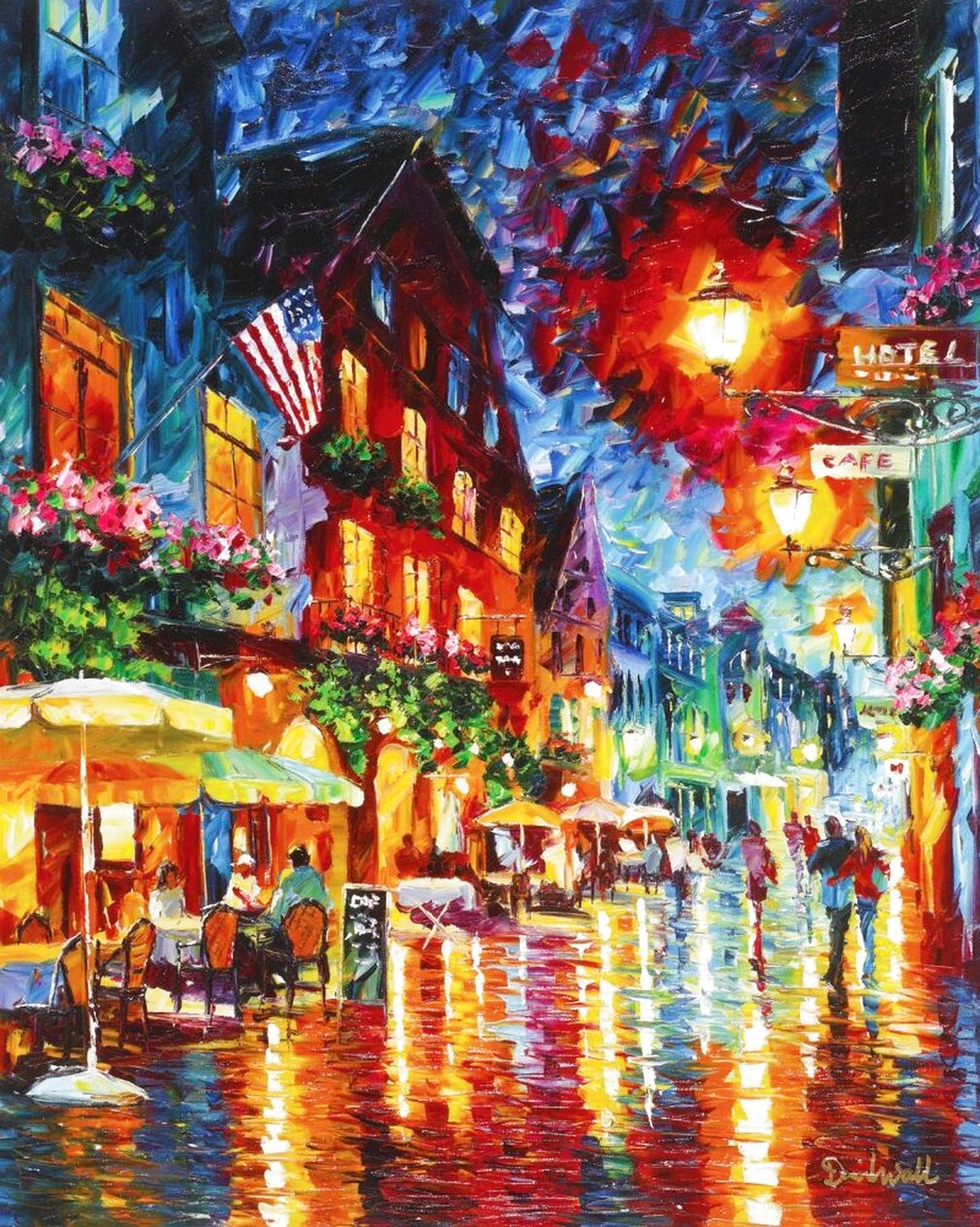 Romantic Evening 2016 Limited Edition Embellished Giclee on Canvas by ...