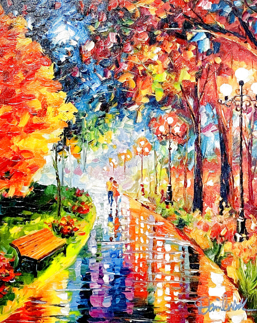 Watery Street 2017 Framed Limited Edition Embellished Giclee on Canvas ...