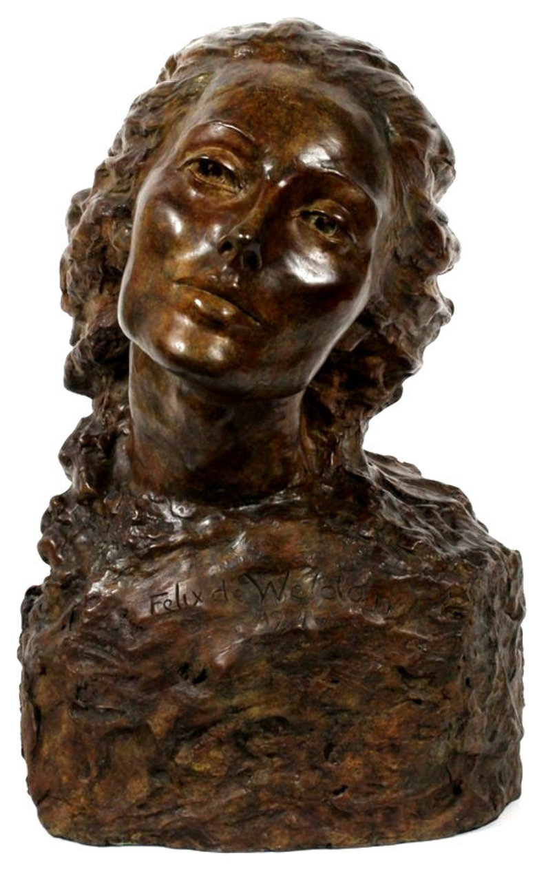 Pygmalion Bronze Sculpture 1991 17 in by Felix de Weldon - For Sale on ...