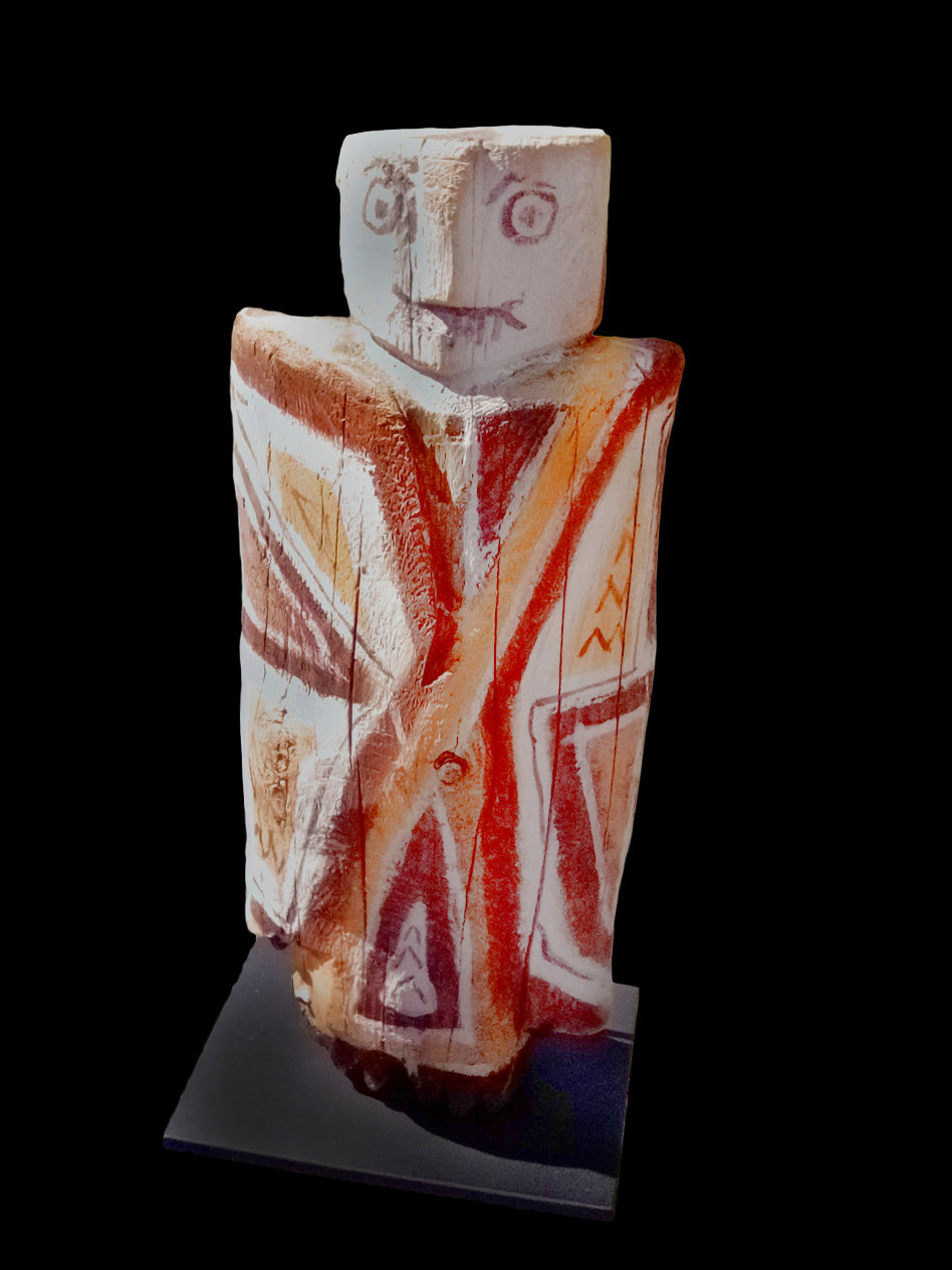 Untitled Figurative 1960 Wood Sculpture by Charlie Willeto - For Sale ...