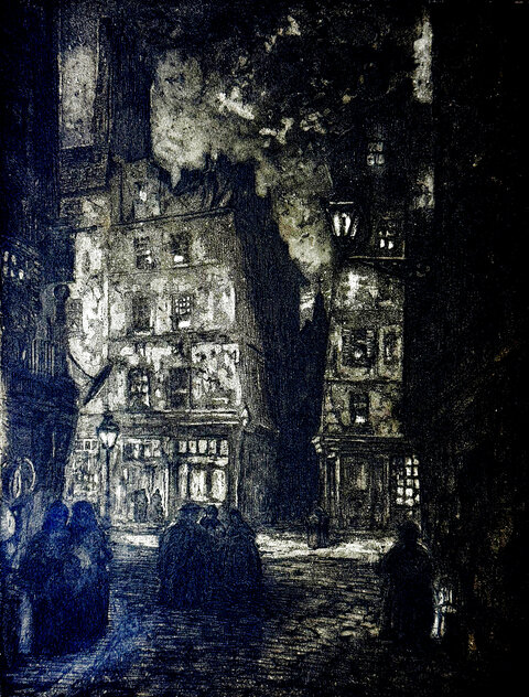 Rue de Jordin Paris 1922 Limited Edition Etching 14x11 by Wilson Silsby ...