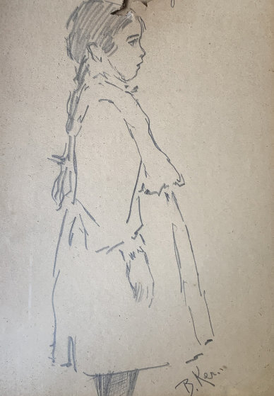 William Balfour Ker, Gretchen Drawing by William Balfour Ker - For Sale ...
