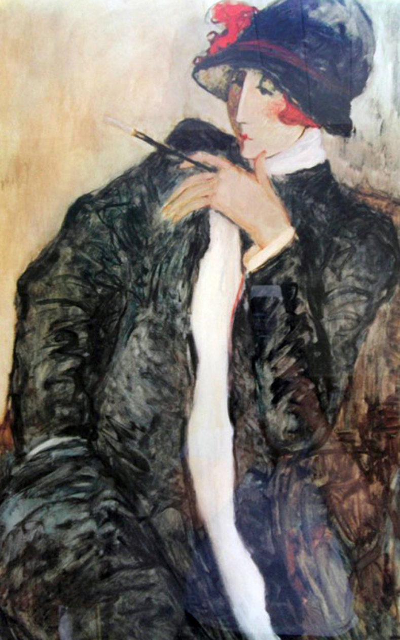 Lady Simpson, Lithograph, 29x20, by Barbara Wood - For Sale on Art ...