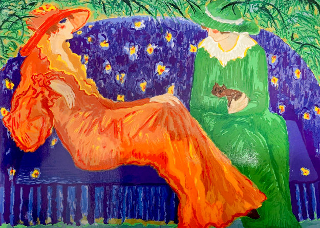 Orange Dress Seriolithograph 16x22 by Barbara Wood - For Sale on Art ...