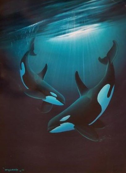 Ancient Orca Dance 2011 by Robert Wyland - For Sale on Art Brokerage