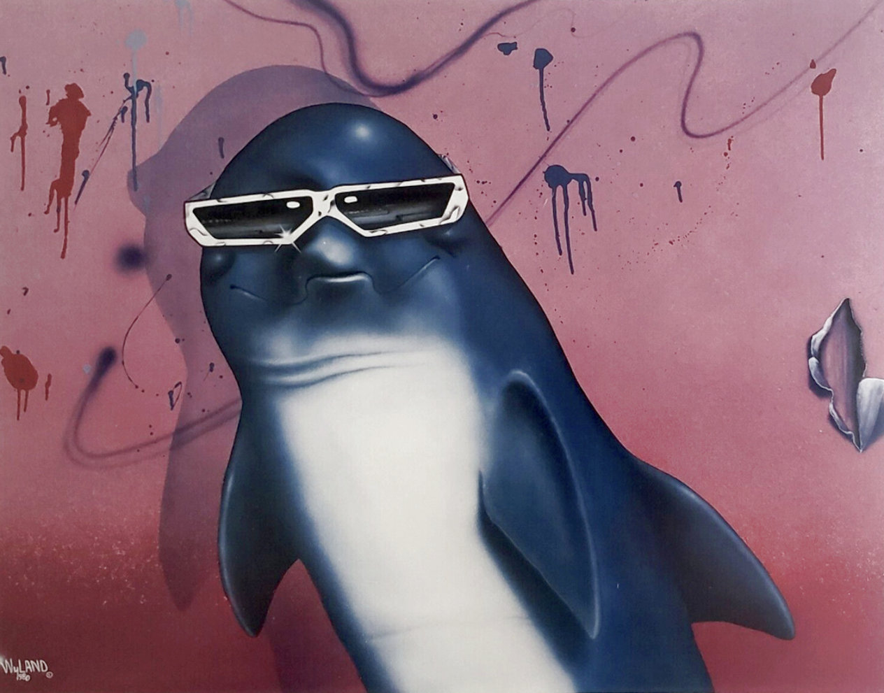 Punk Dolphin 1980 Limited Edition Lithograph by Robert Wyland - For ...