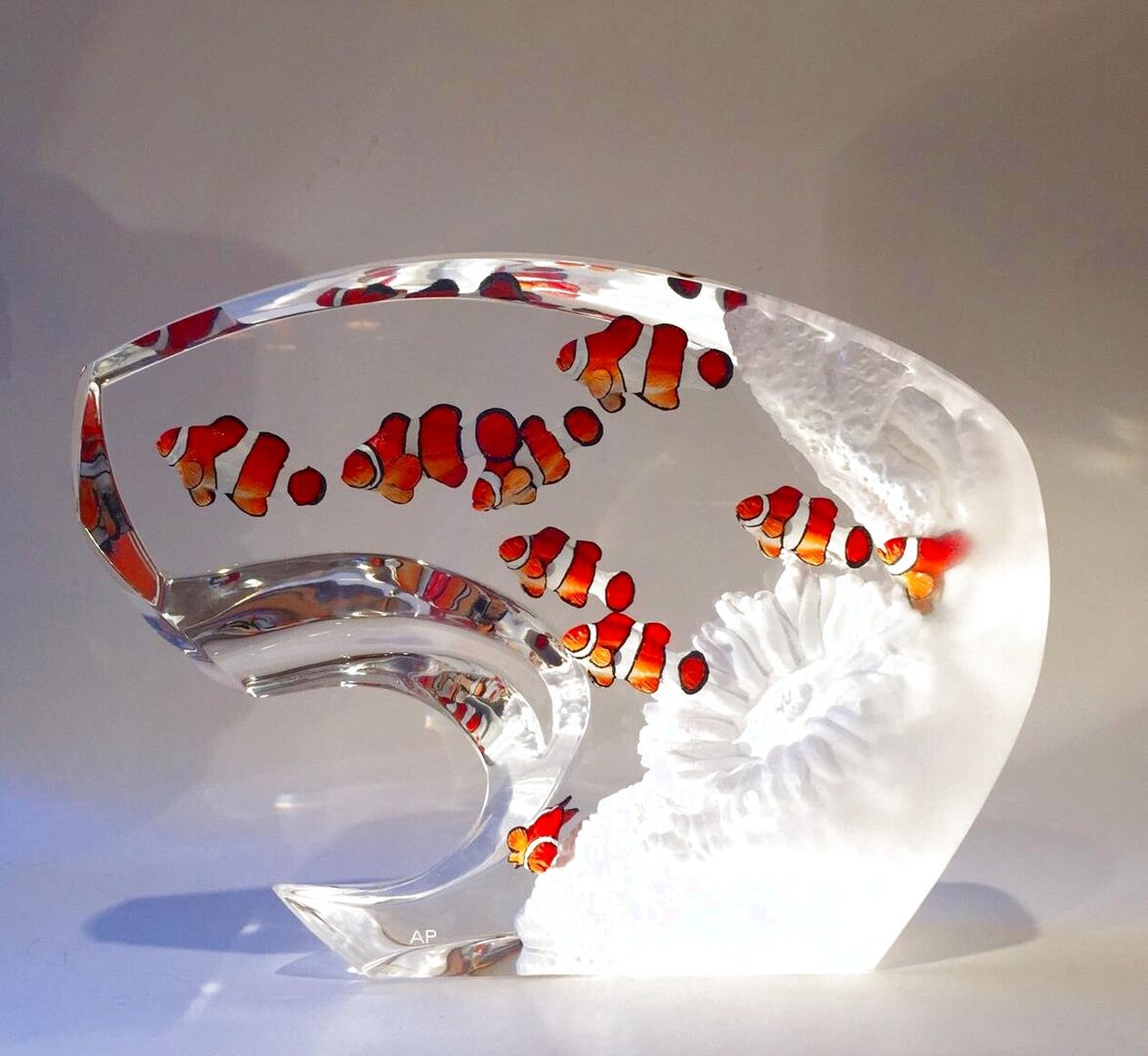 Clown Fish AP 2003 Limited Edition Acrylic Sculpture by Robert Wyland ...