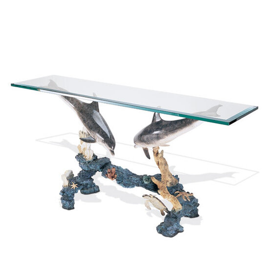Dolphin Arch Entry 1997 Limited Edition Bronze Table Sculpture by ...