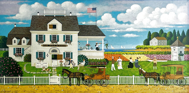 Tea by the Sea 1983 Limited Edition Lithograph by Charles Wysocki - For ...