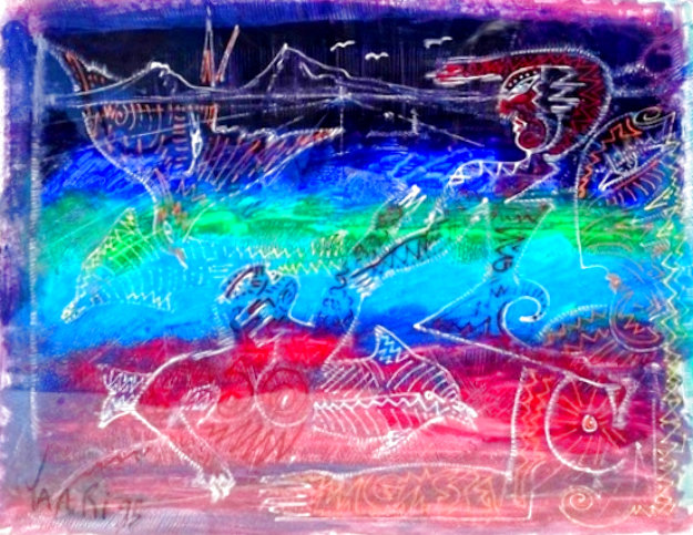 Physical Contact 1993 Mixed Media 22x28 by Rom Yaari - For Sale on Art ...