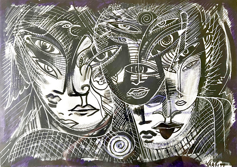 Rom Yaari Original Paintings, Watercolors, Drawings And Works On Paper ...