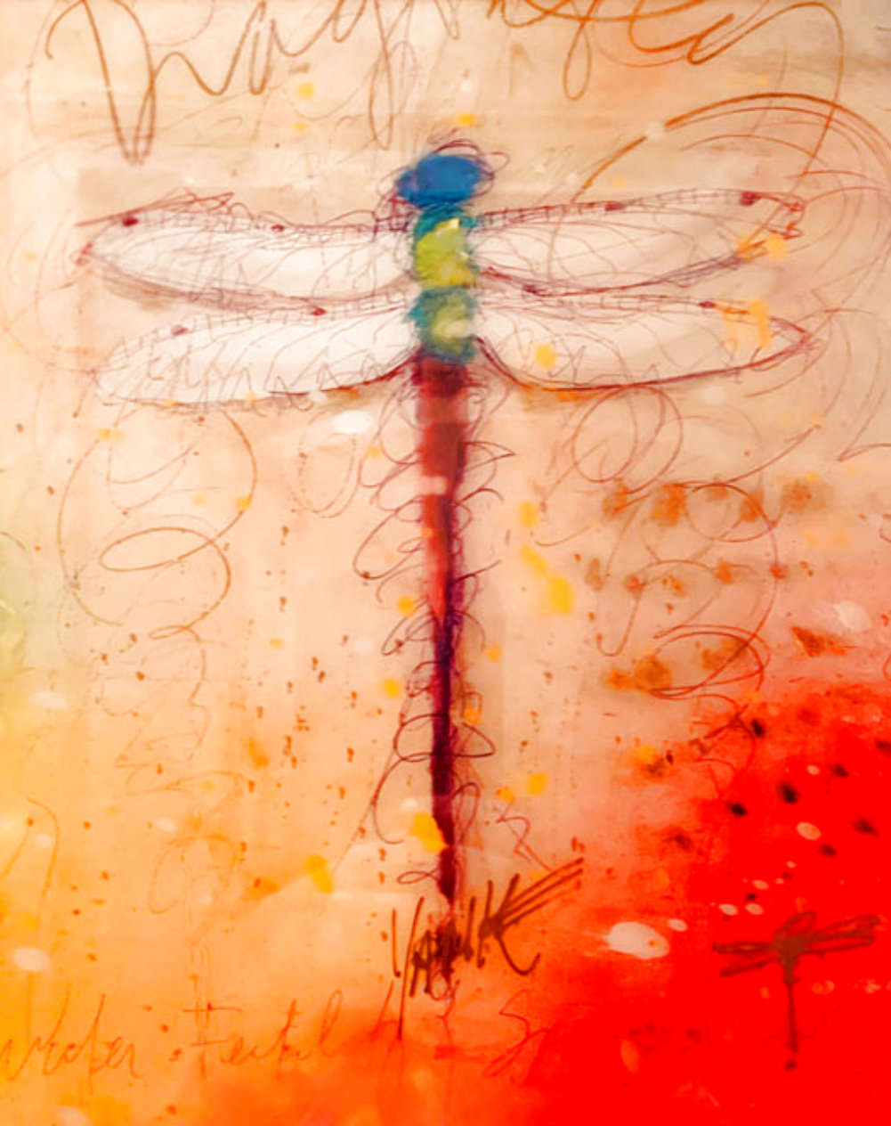 Tim Yanke, Sunrise Spring Unique 2014 Embellished, lithographic image ...