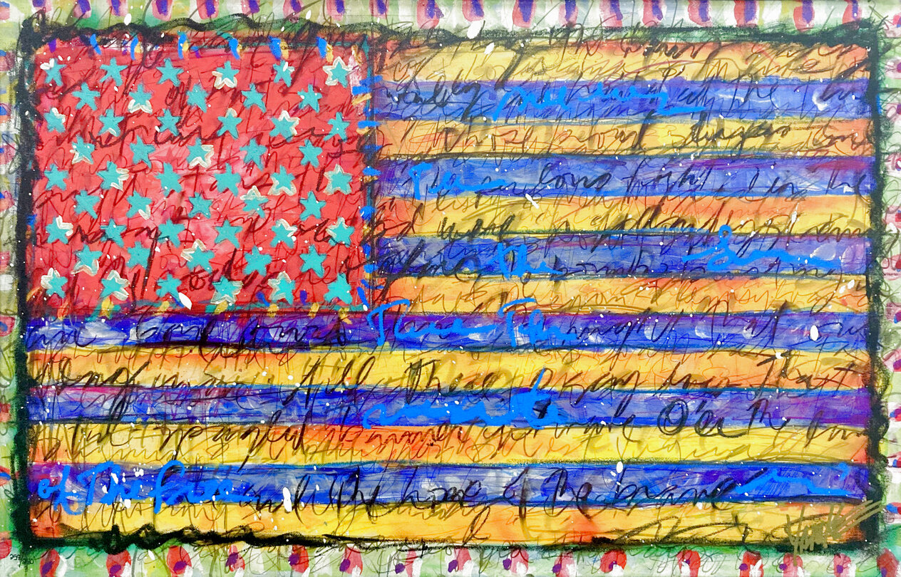 Yankee Doodle 2011 Limited Edition Embellished Giclee on Canvas by Tim ...