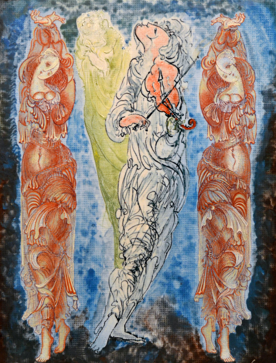 Dancing Women 2014 13x9 by Gevorg Yeghiazarian - For Sale on Art Brokerage