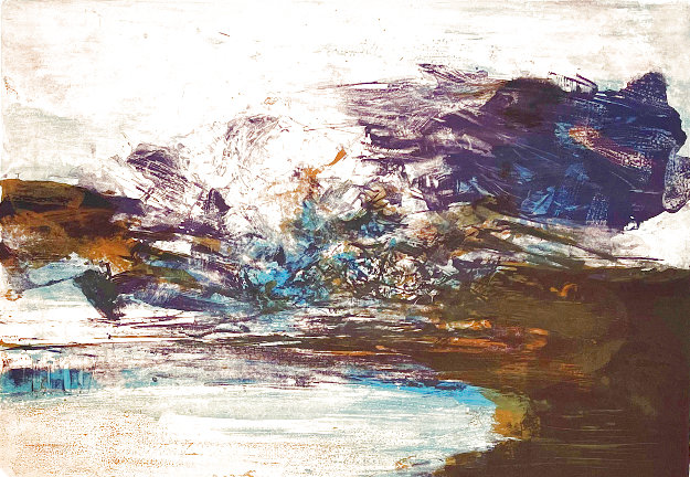 Spectral Vision EA 1970 Limited Edition Etching by Zao Wou-Ki - For ...