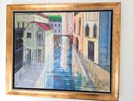 Infinite Canal Oil on Canvas by Alex Zwarenstein - For Sale on Art ...